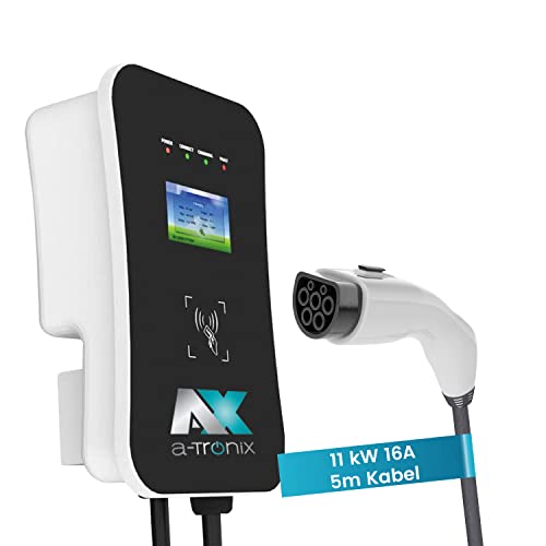 a-TroniX Wallbox Typ2 11 kW 16A KfW-förderfähig inkl. 5m Ladekabel - ChargeShop.de